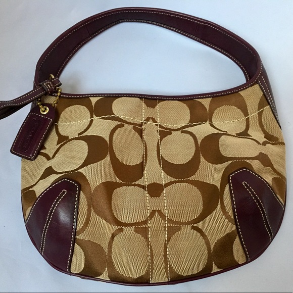 Coach | Bags | Coach Leatherfabric Signature Bag | Poshmark